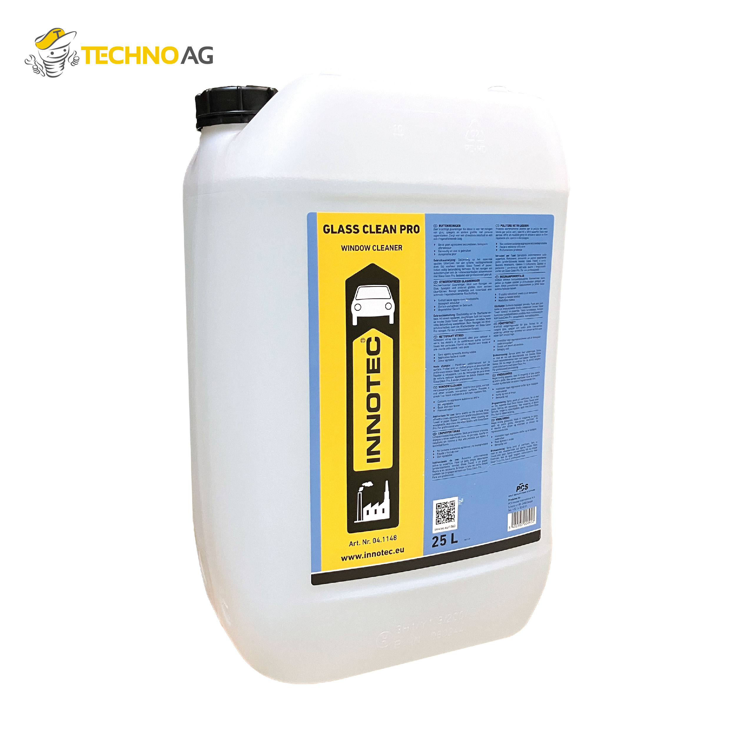 Techno AG | Reinigen | Innotec Glass Clean Pro 25L